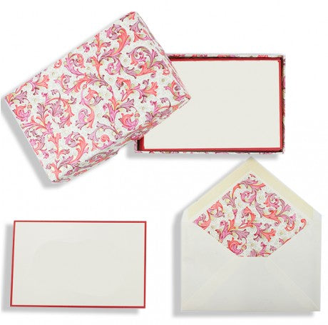 Florentine Red Folded Cards Stationery Set – The Paperplace